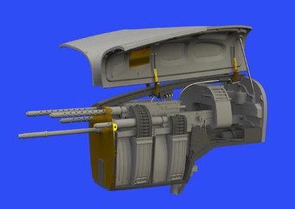 Eduard 648533 1/48 Aircraft- P38F/G Nose Gun Bay for TAM (Photo-Etch ...
