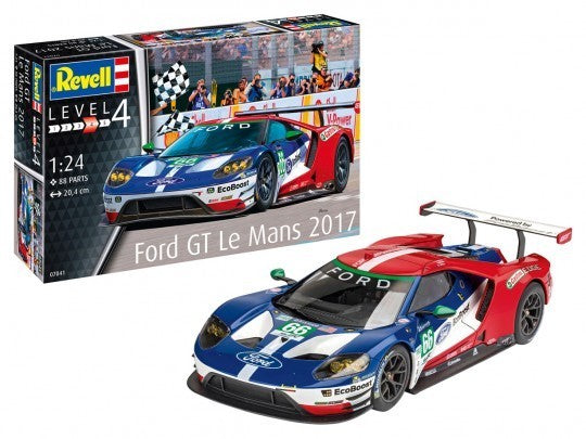 Revell 7041 1/24 Ford GT LeMans 2017 Race Car w/special Cartograf deca ...