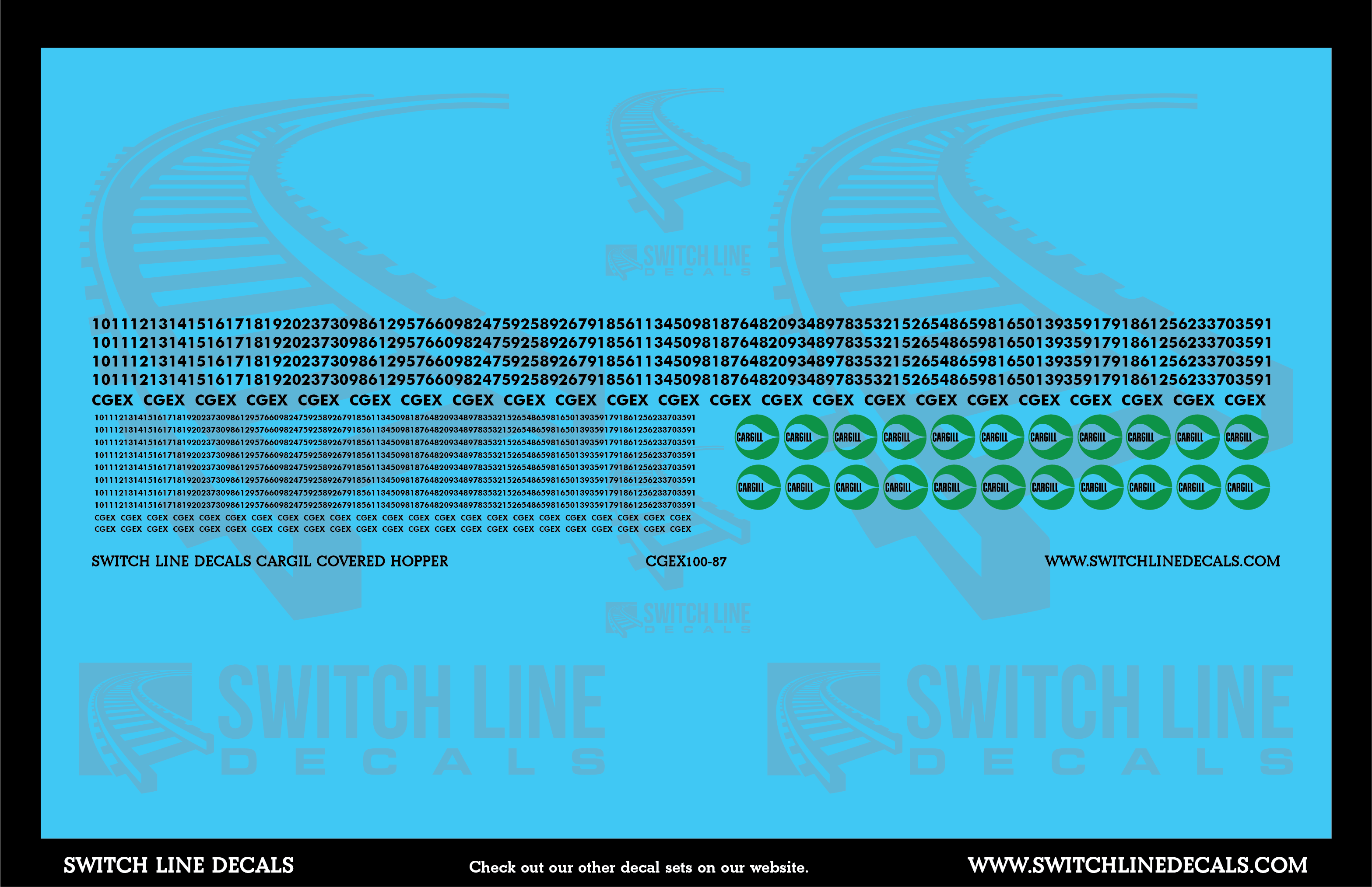 HO Scale Cargil Covered Hopper Decal Set – Beaverton Milestone Hobby