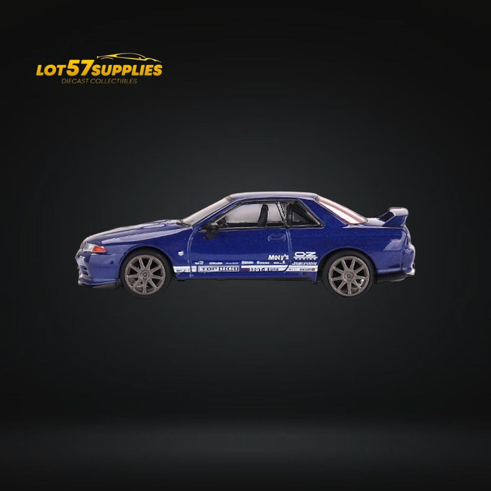 Mini-GT Nissan Skyline GT-R Top Secret VR32 Metallic Blue #589 1:64 MG ...