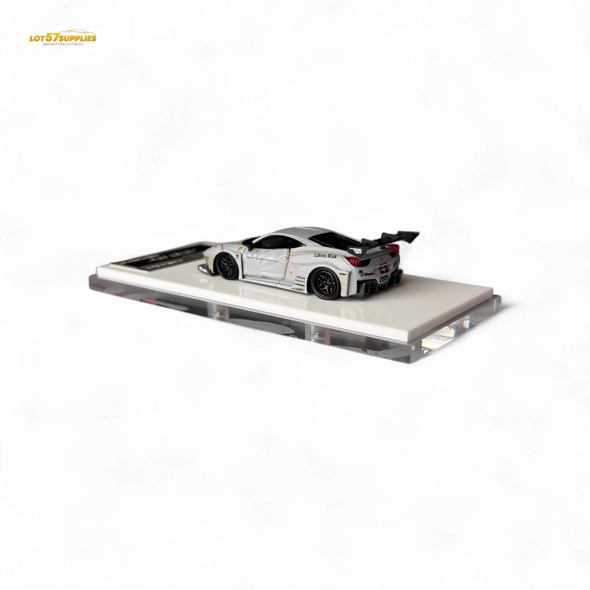 Flame Supercar LB458GT LB Wide-Body - Matte Grey 1:64 Resin – Beaverton ...